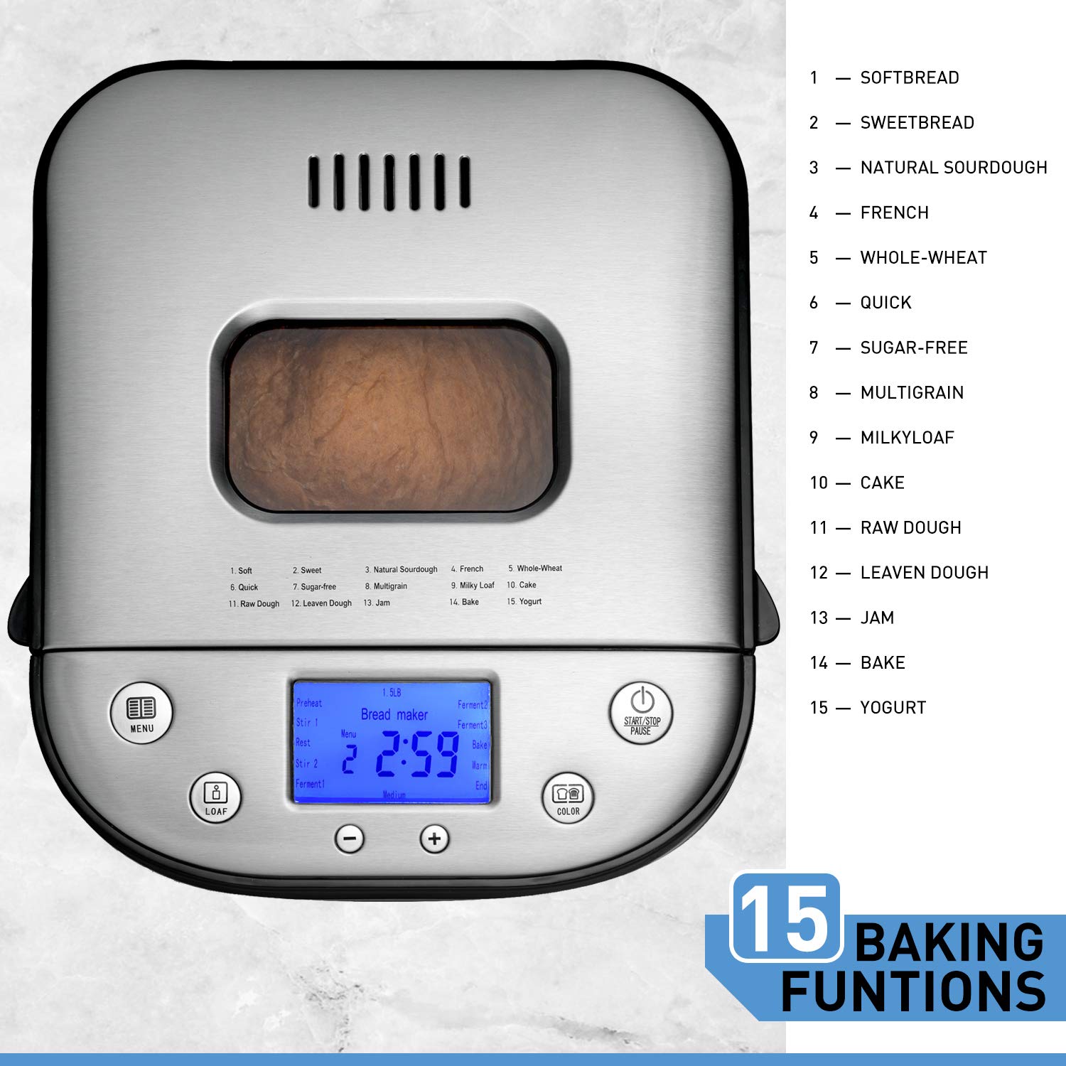 Baulia BM822 Automatic Bread Maker Review - Make Bread At Home